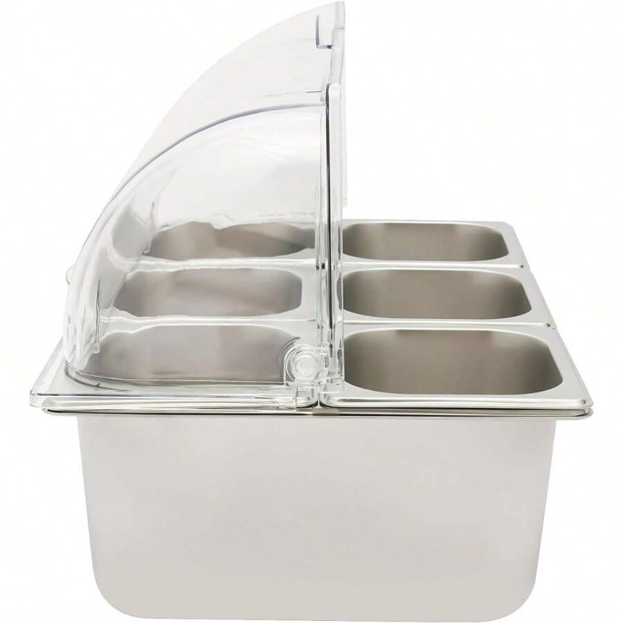 GDRASUYA10 LOYALHEARTDY-BTG Ice Food Serving Display Tray With Clear ...