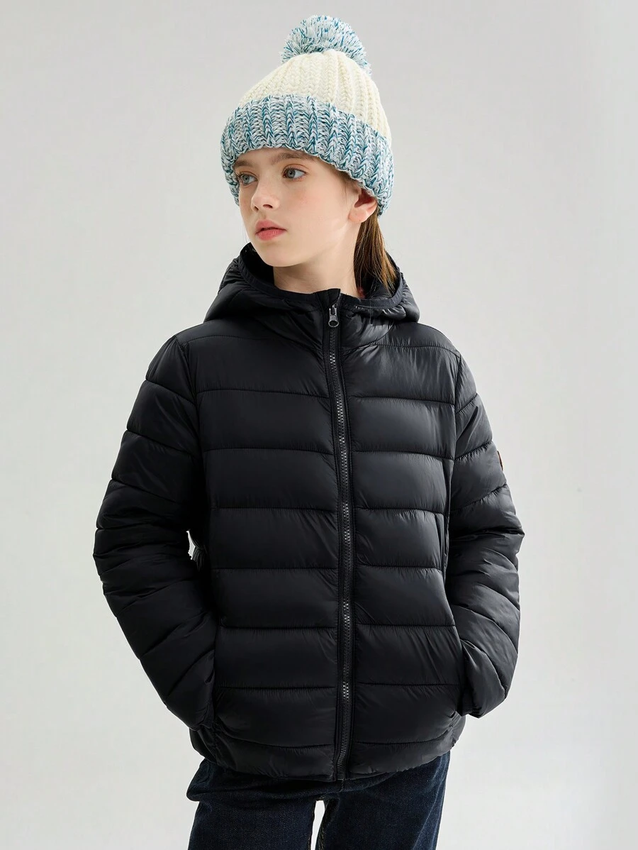 SOLOCOTE Tween Girl Water-Resistant Down Jacket Packable Puffer ...