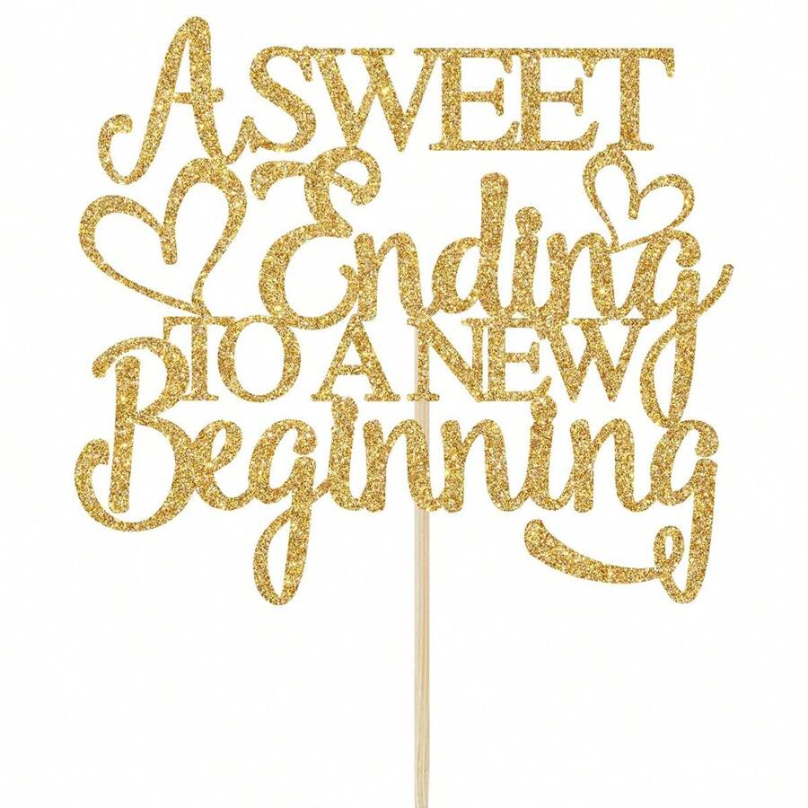 The Beginning Of A New Chapter Cake Topper, Farewell Party Decorations ...
