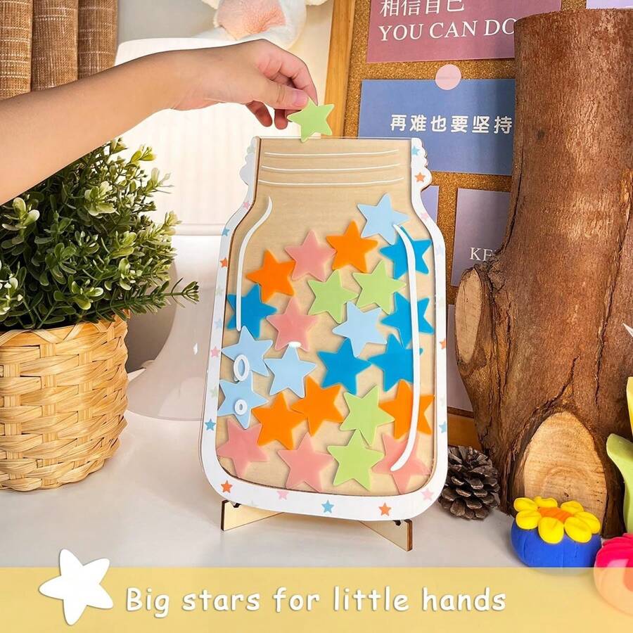 Personalized Stars Reward Jar For Kids, DIY, Potty Training Reward Jar ...