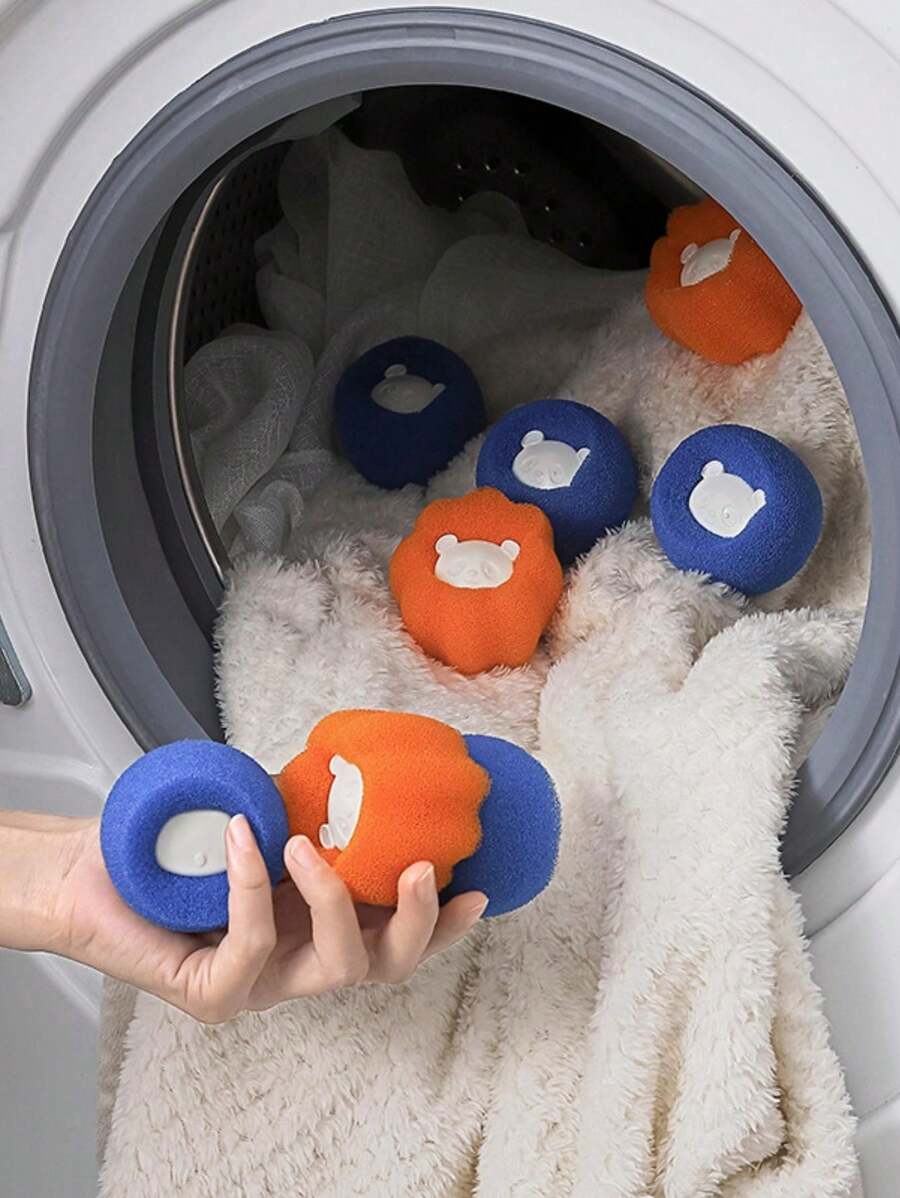 Reusable Random Laundry Balls - Washing Machine Pet Hair Remover, Anti ...