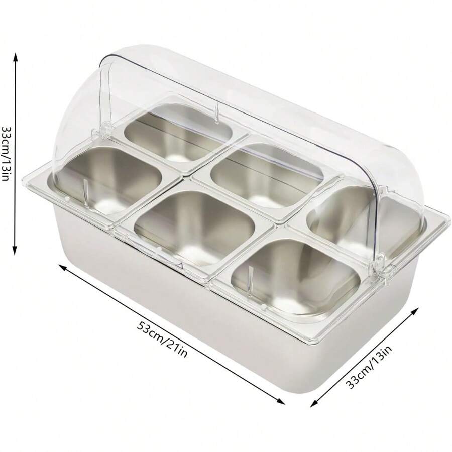 GDRASUYA10 LOYALHEARTDY-BTG Ice Food Serving Display Tray With Clear ...