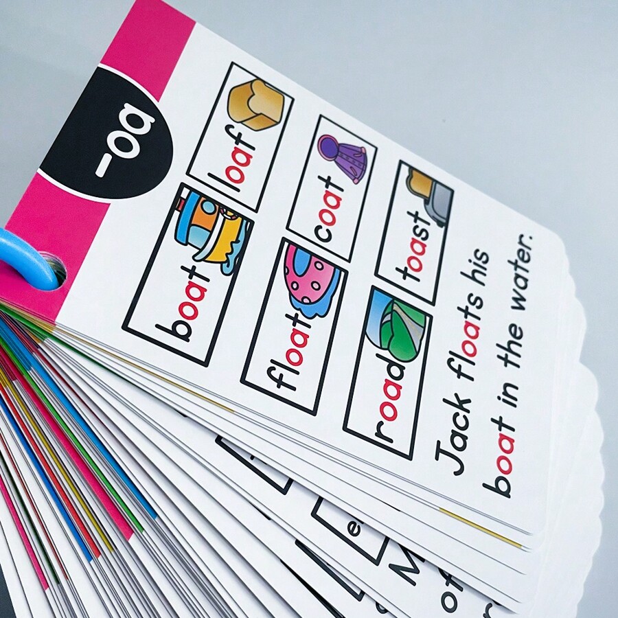 64 karty I Can Read English Phonics Flashcards, 107 grup CVC Phonics Card Nauka angielskich słów ...