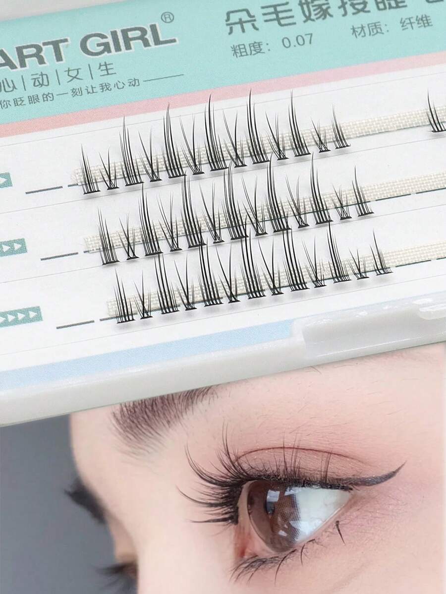 Natural Mini Demon DIY Segment Extension Fairy Eyelashes, Mini Demon ...