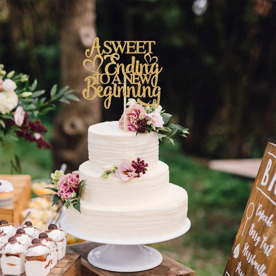 The Beginning Of A New Chapter Cake Topper, Farewell Party Decorations ...