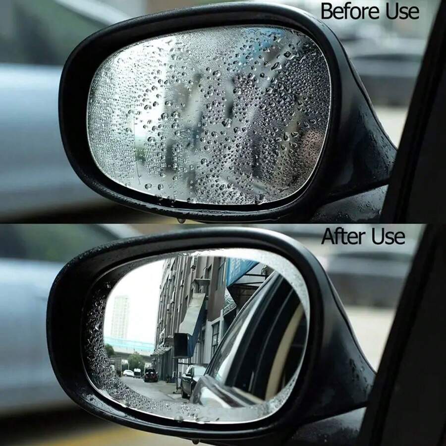 Universal Car Rearview Mirror Anti-Rain Membrane, Rainproof Rear View ...