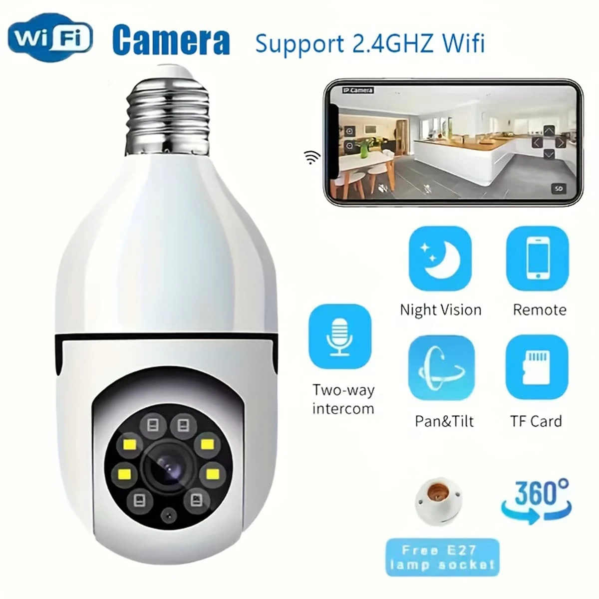 Câmera Residencial Sem Fio de Monitoramento de Rede WIFI À Prova d'Água ...