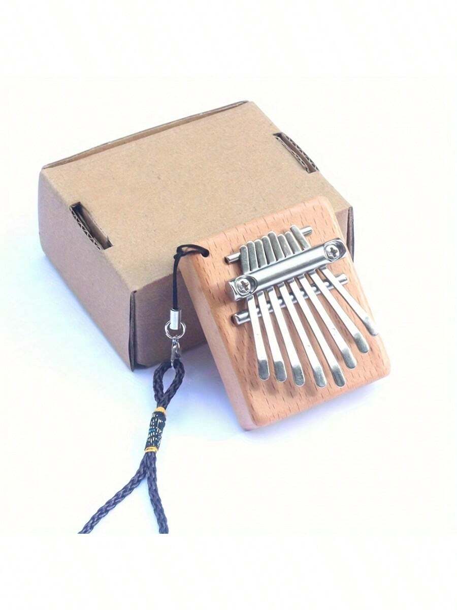 Portable 8-Key Mini Thumb Piano With Lanyard - Sensitive Finger Marimba ...