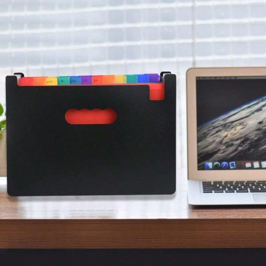 Expanding File Folder Self Standing A4 Size Desk Document Storage ...