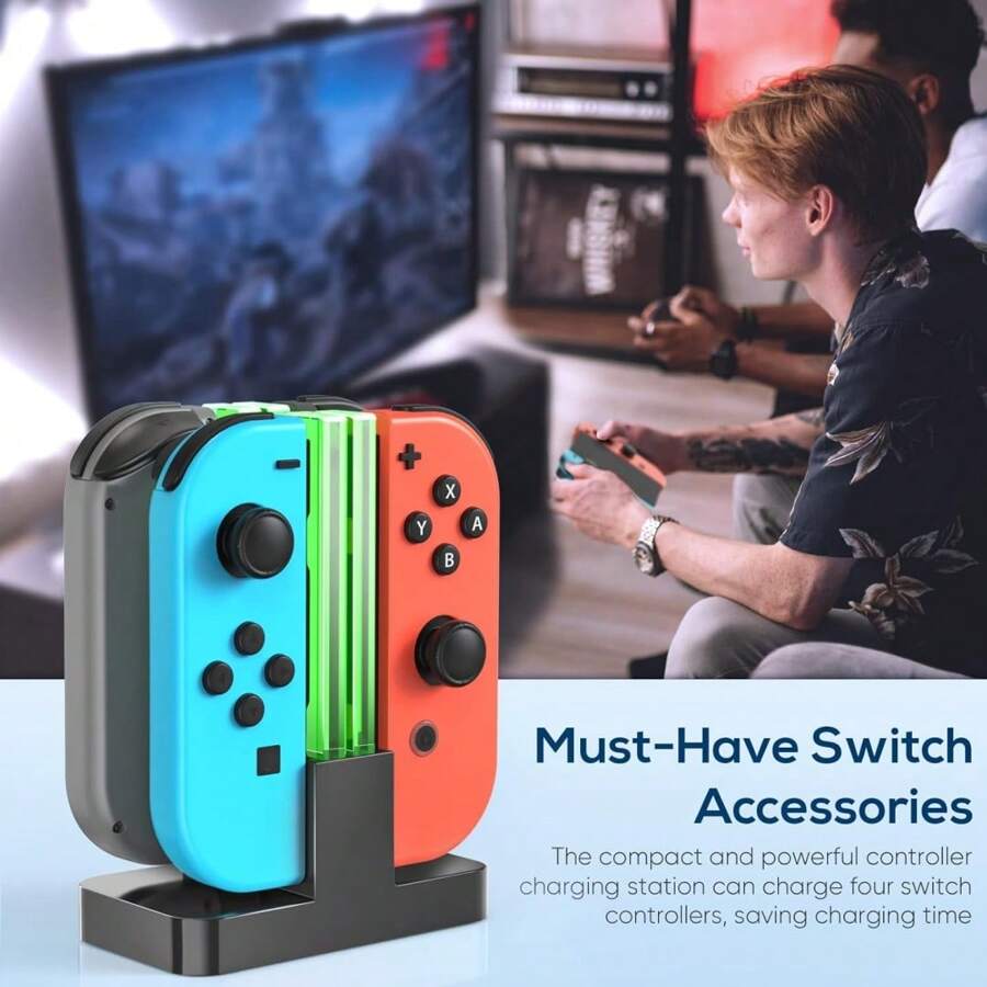Charging Dock Replacement Compatible With Switch & Charger Compatible ...