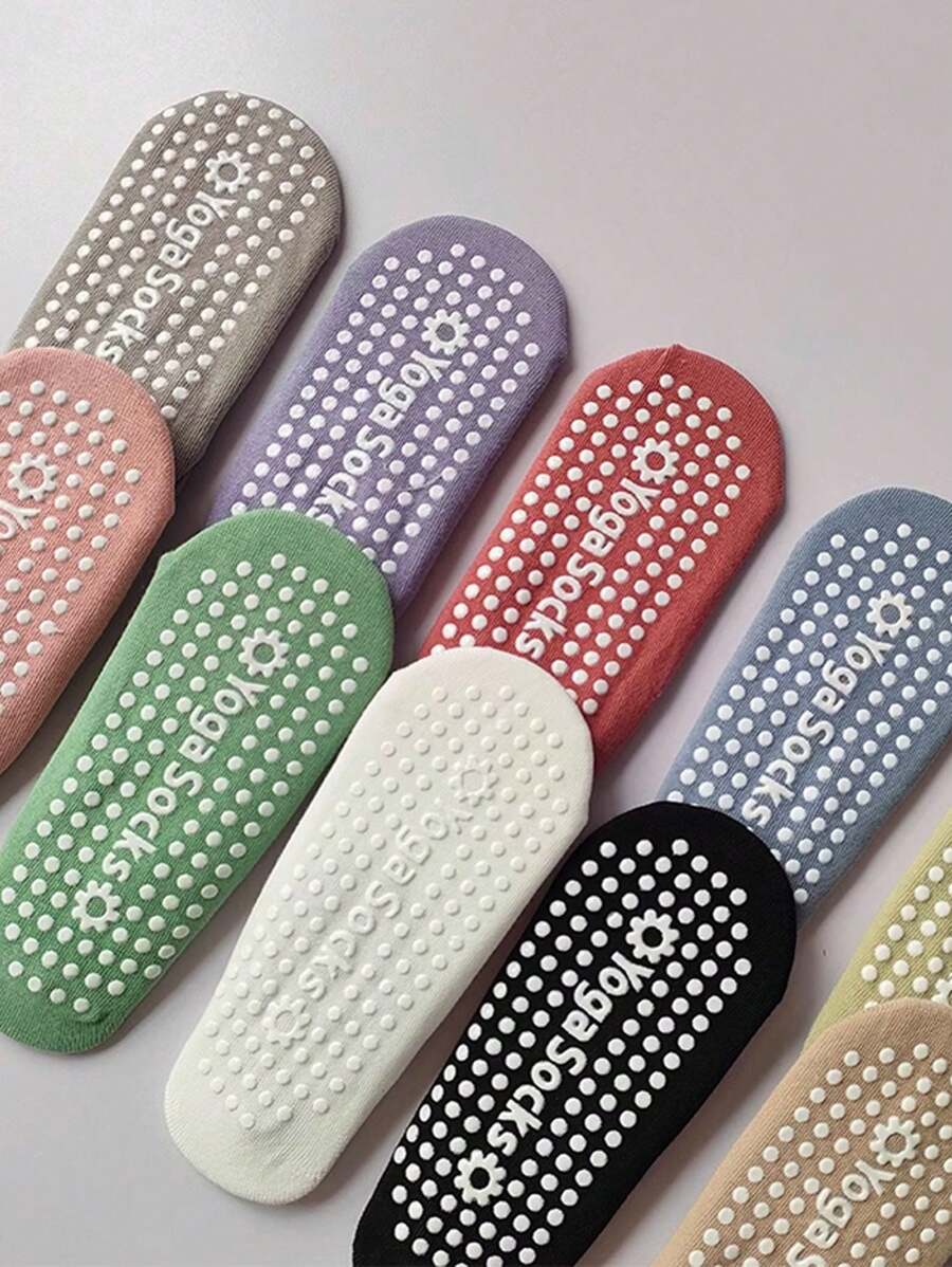 1 Pair Pilates Non-Slip Socks, Women Pilates Grip Socks, Sticky Yoga ...