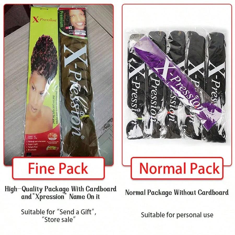 Xpression Synthetic Crochet Hair Jumbo Braid Hair Kanekalon Big Braid ...