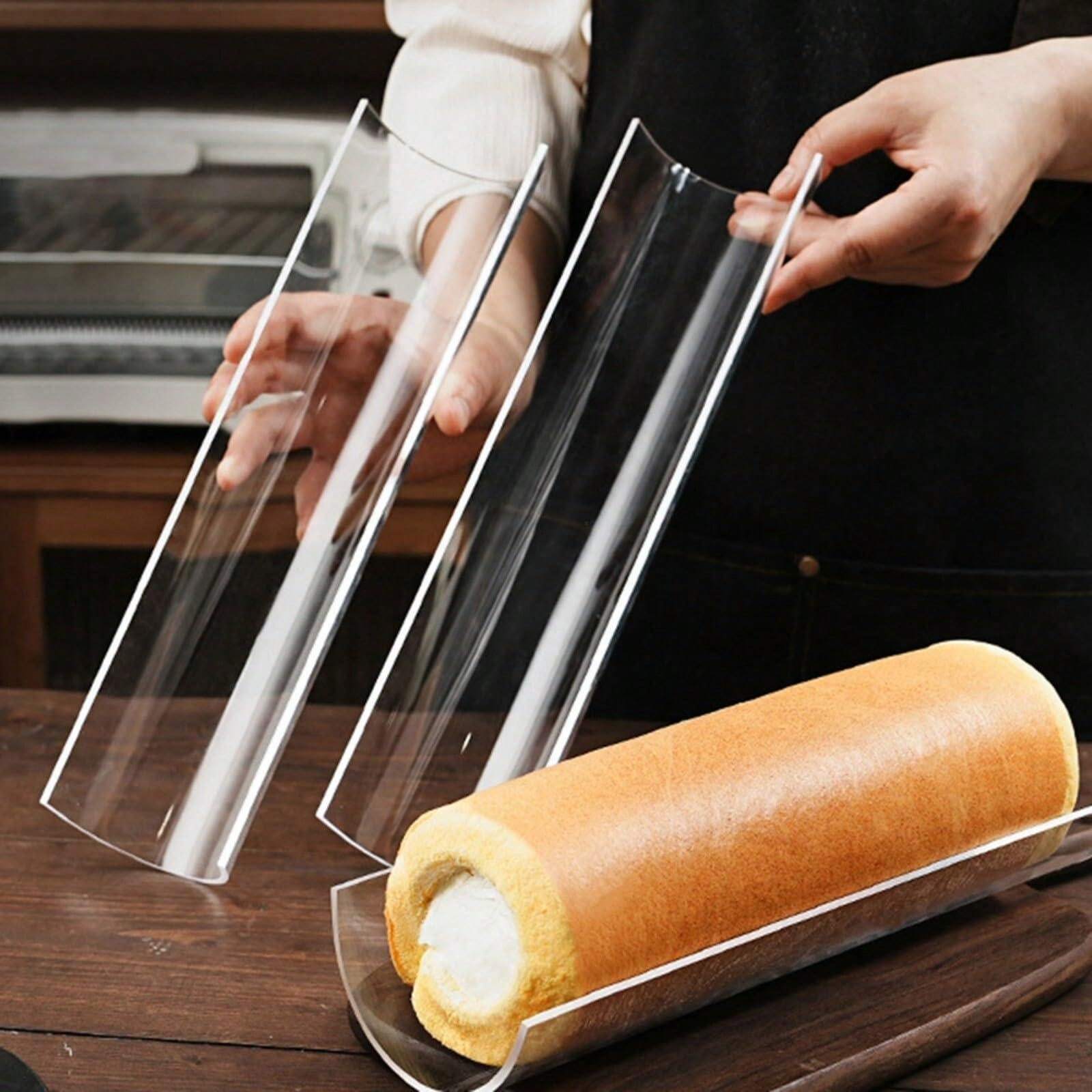 Acrylic Clear Cake Roll Shaper, Cake Roll Molds, Long Cake Decorations ...