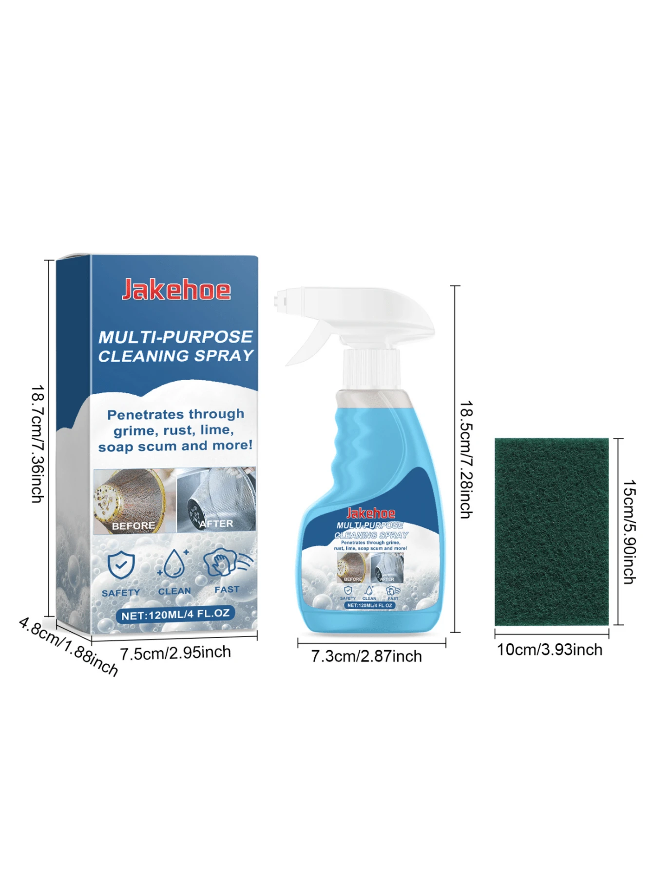 JAKEHOE Multi-Purpose Foaming Cleaner, Heavy Duty Degreaser For ...