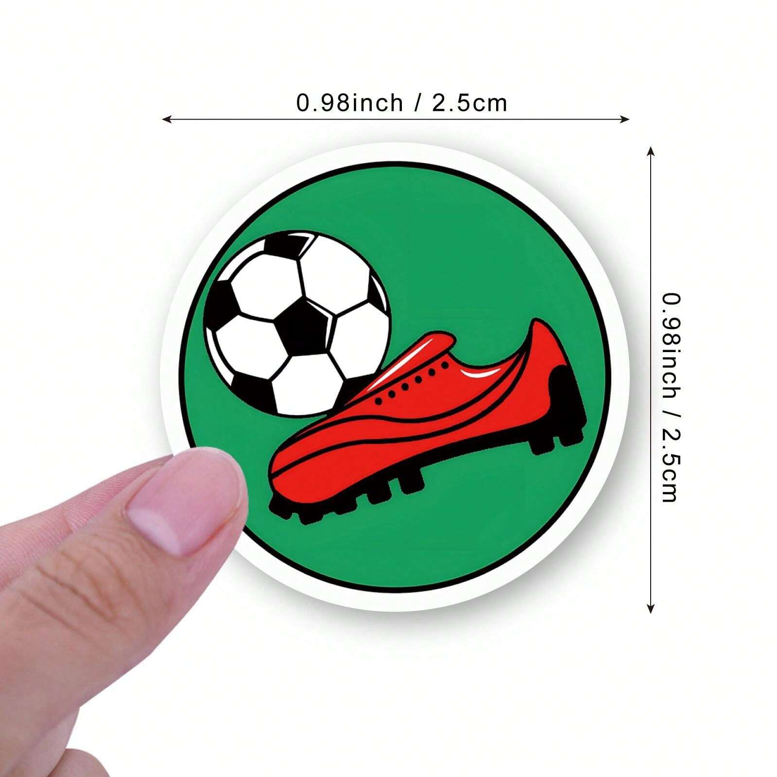 500 piezas de rollo de pegatinas de cinta de fútbol, pegatinas de ...