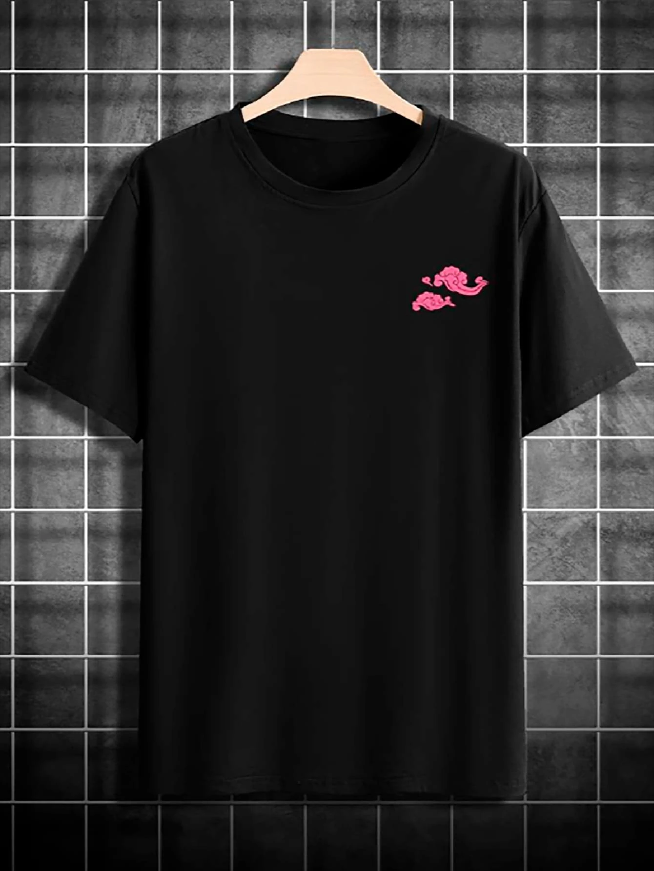 Sidecoat Camiseta Oversize com Estampa de Dragão Rosa Chines Boa ...
