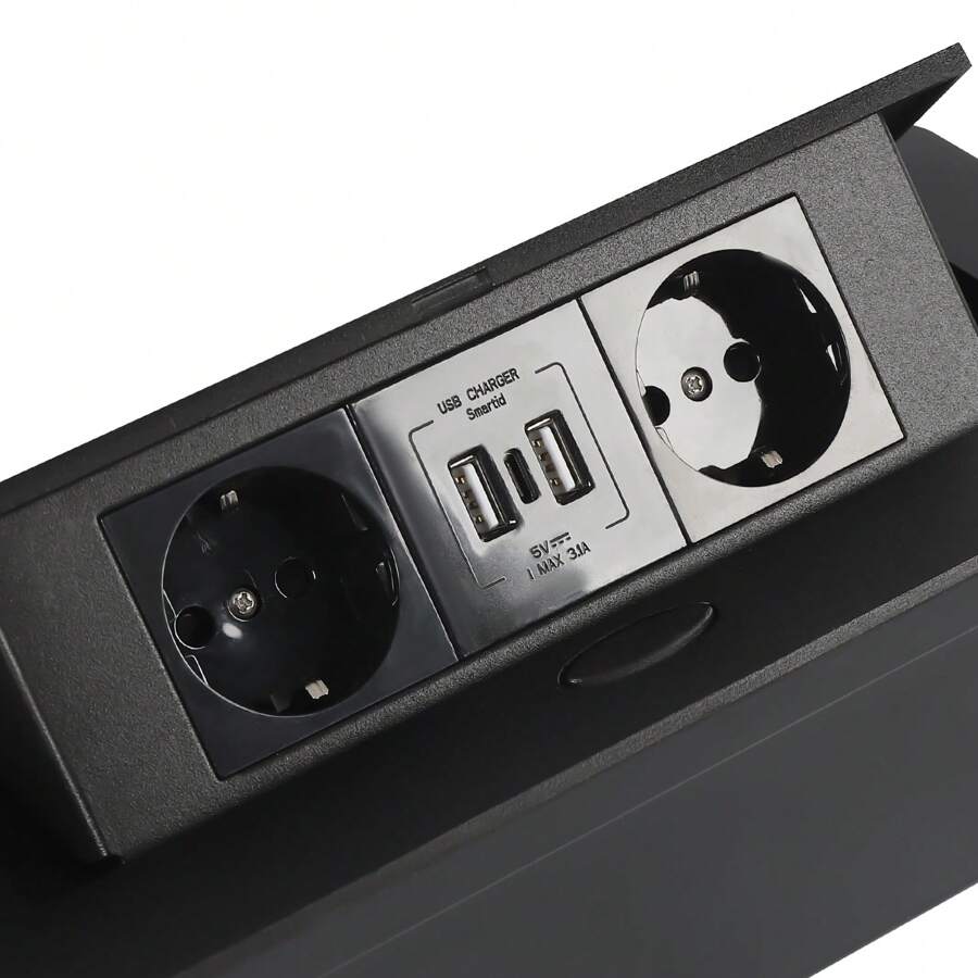 Prise intégrée rétractable, prise cachée sur table, prise multiple ...