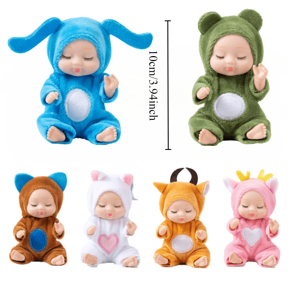 Muñeca bebé Reborn mini de 4 pulgadas, muñeca bebé realista de material ...