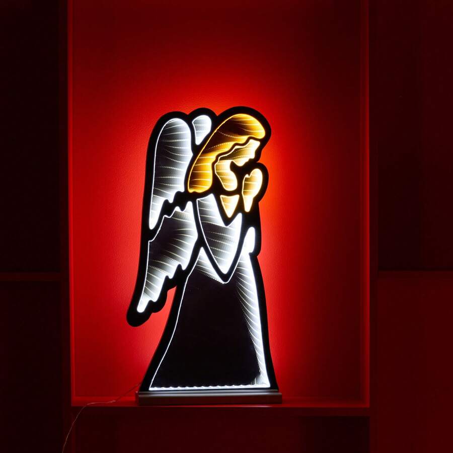 Illuminate Your Holidays With EKKO Light Accents Angel Infinity Light ...