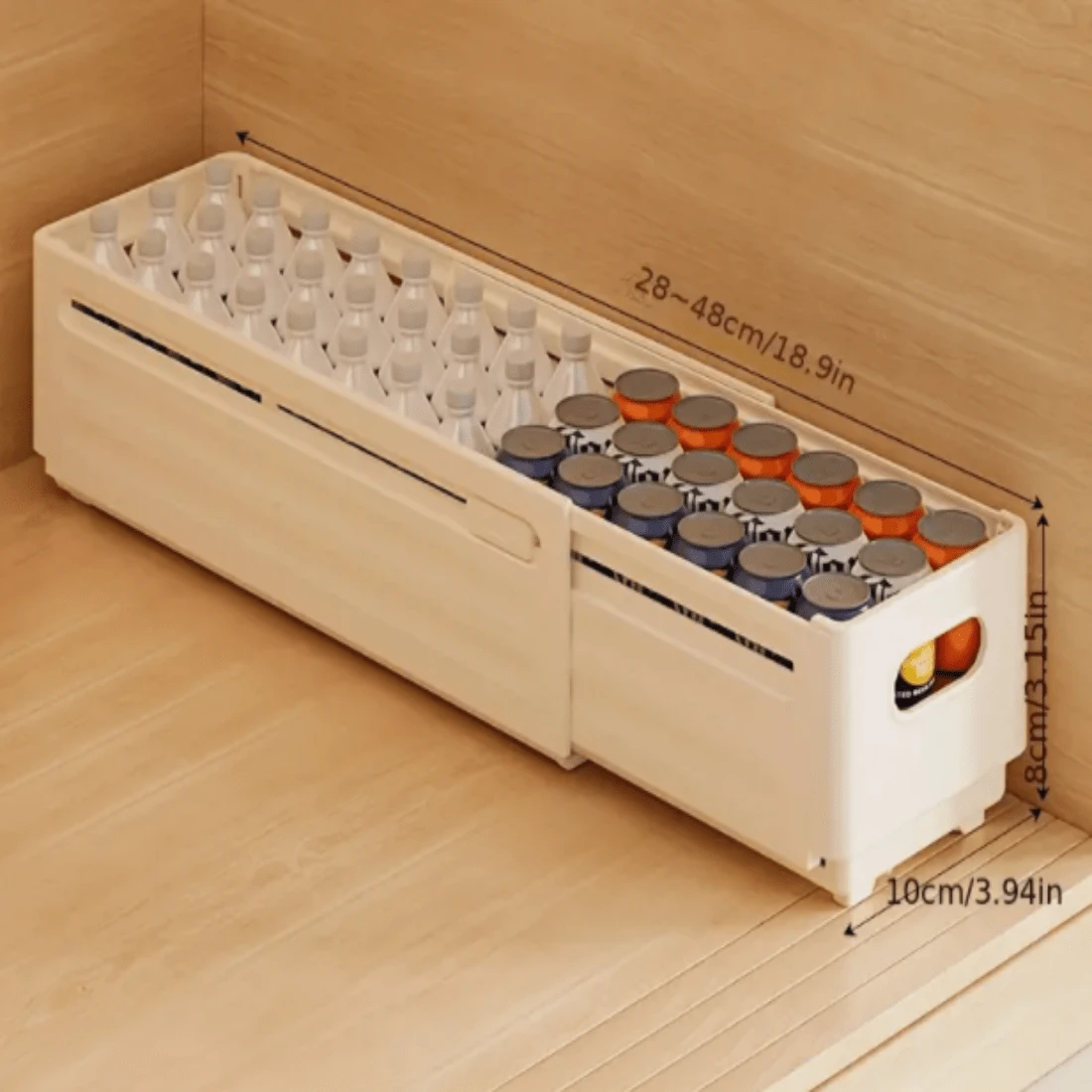 Contemporary Plastic Expandable Kitchen Cabinet Organizer Bins - Pull ...