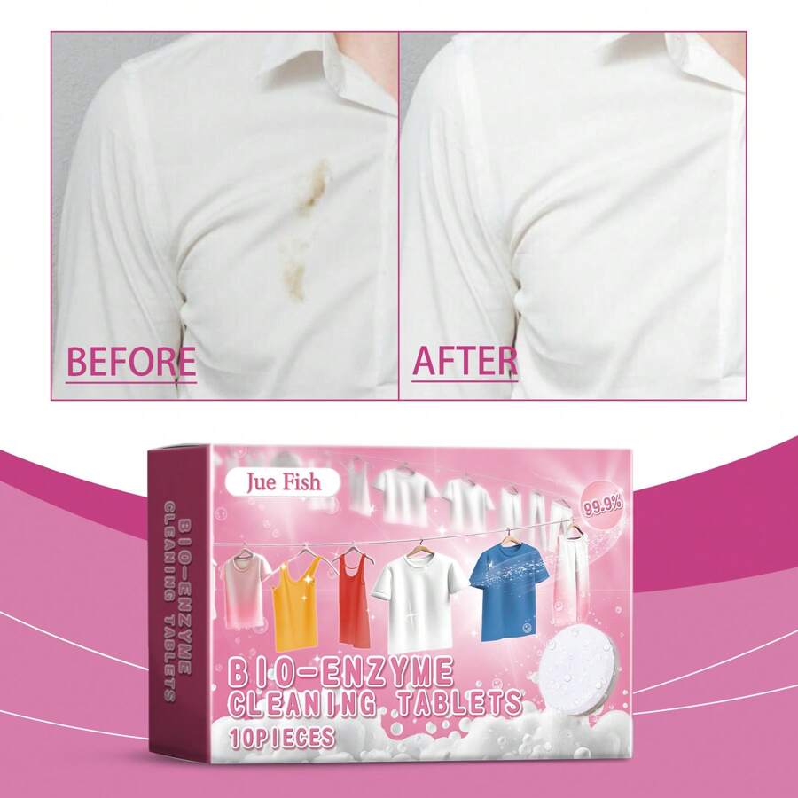 Enzyme Laundry Detergent Tablets For Yellowing And Cleaning Of Clothes, Coffee Stains, Tea ...