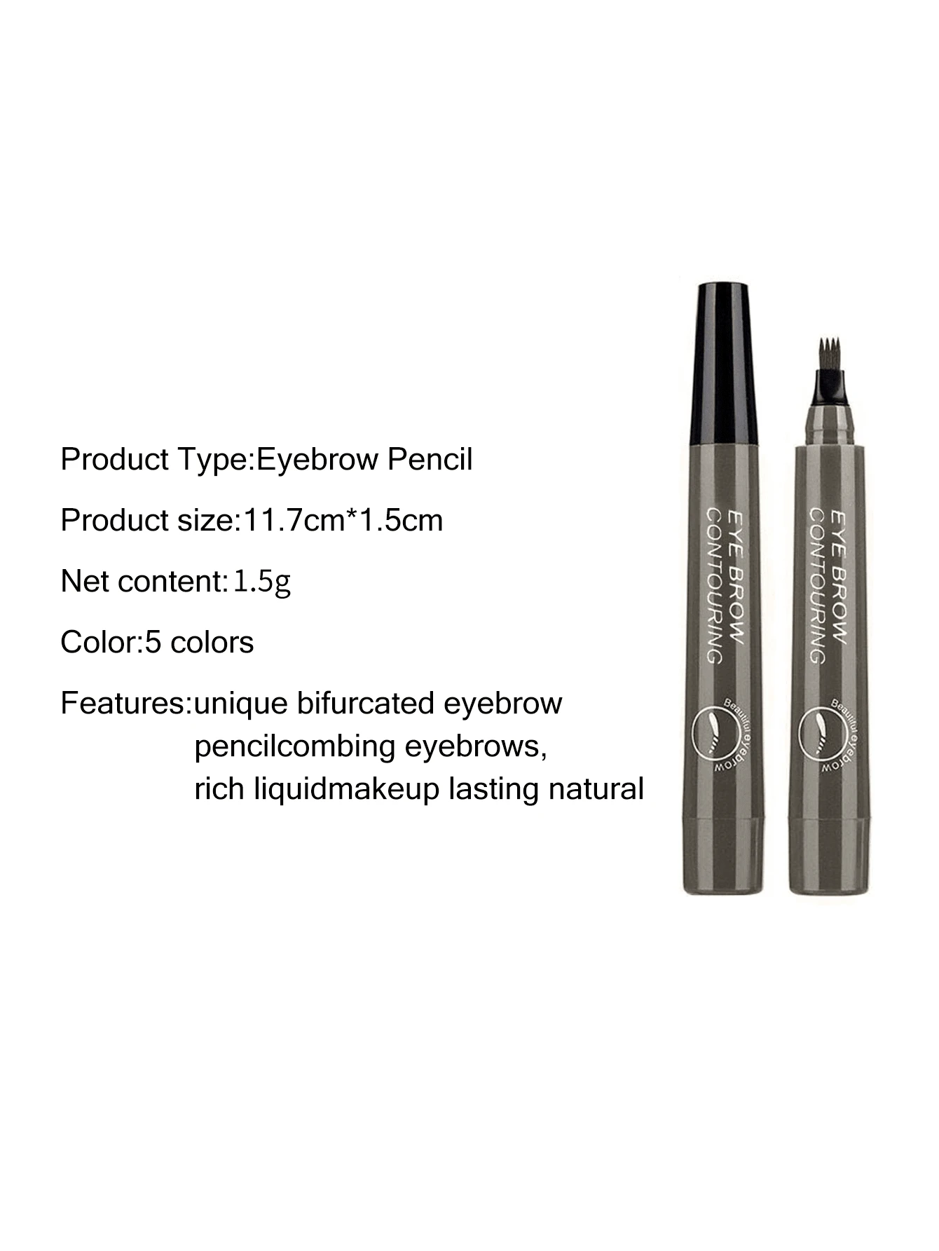 Waterproof Liquid Eyebrow Pen, Long-lasting Smudge Proof Eye Brow ...