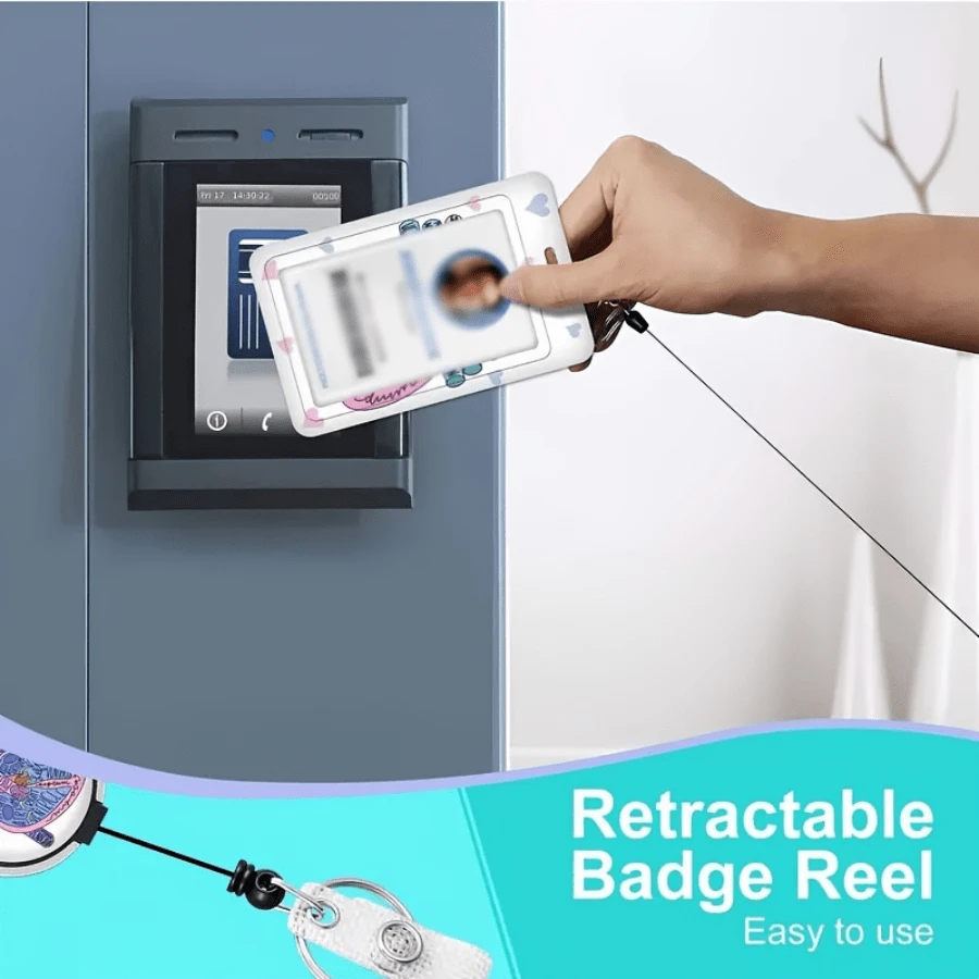 Teacher ID Badge Card Holder, Cute Daisy Beaded Detachable Neck Tie ...