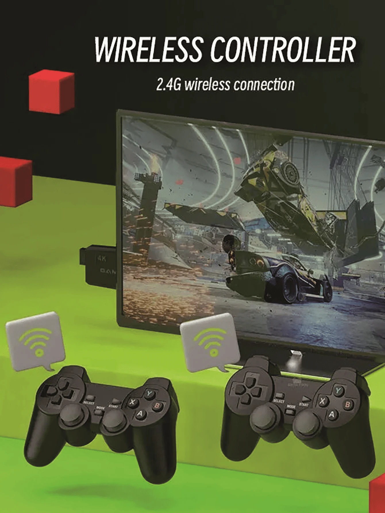 M8 Game Stick Mini TV Handheld Portable Nostalgic Game Console Emulator ...