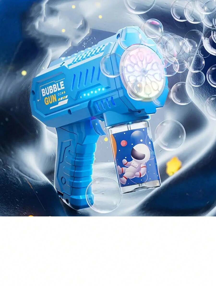 10-Hole Electric Bubble Machine, Handheld Automatic Bubble Gun Toy With ...