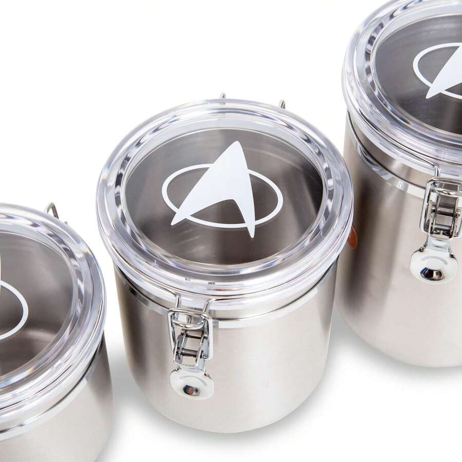 Star Trek Star Trek: The Next Generation Stainless Steel Storage Jar ...