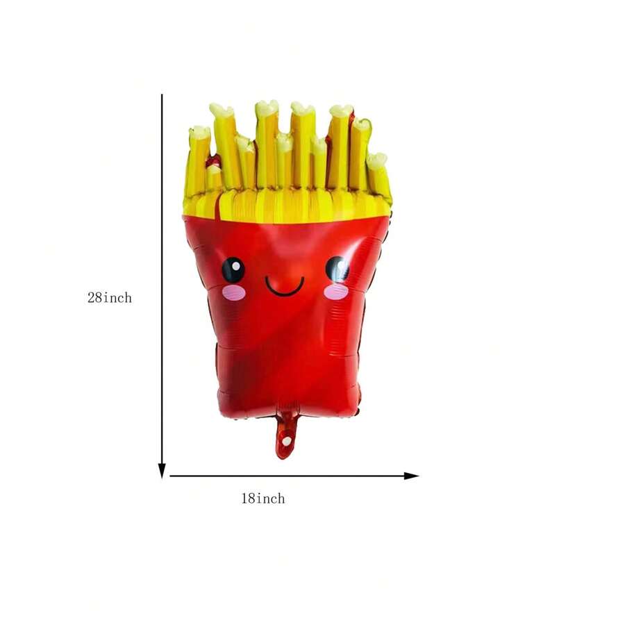 9 Pieces Food Themed Balloons Hamburger Hot Dog Ketchup Mustard Bottle ...