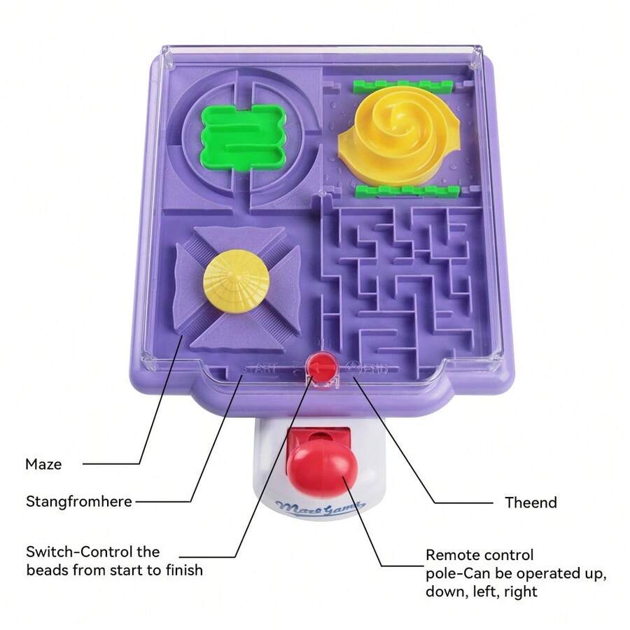 4 In 1 Mazes With Tilting Joystick Maze Game,Fun Educative Toy For ...