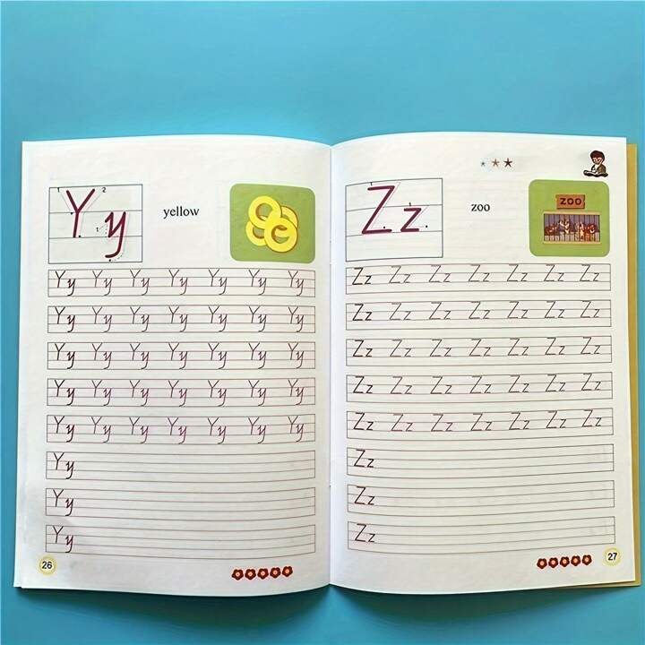 Beginner'S Cursive Handwriting Practice Book - 26 Uppercase & Lowercase ...