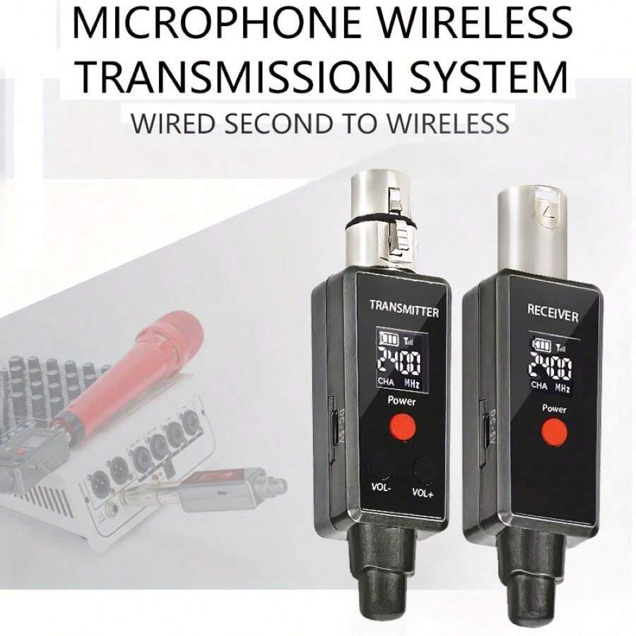 Condenser & Dynamic Wired Microphone To Wireless System, Plug-In ...