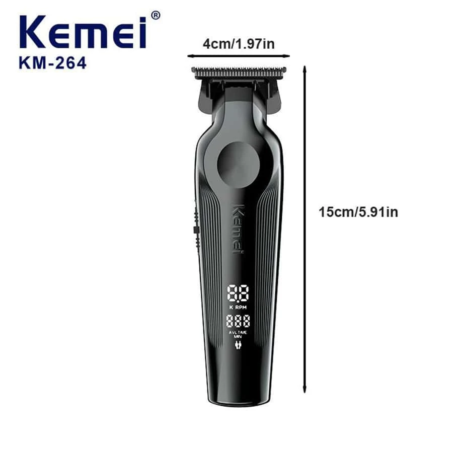 Kemei KEMEI Km-264 Salon Rechargeable Trimmer Clipper High Speed Motor ...