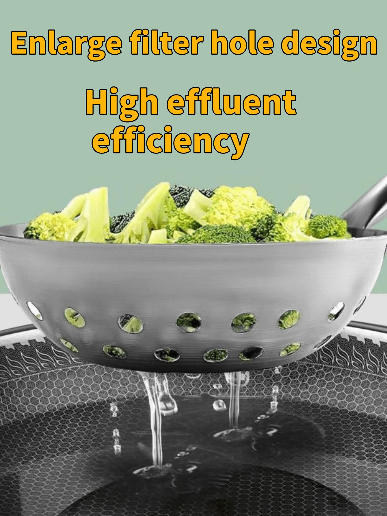 Perforated Ladle, Colander / Skimmer For Fish, Shrimp, Chinese Noodle ...