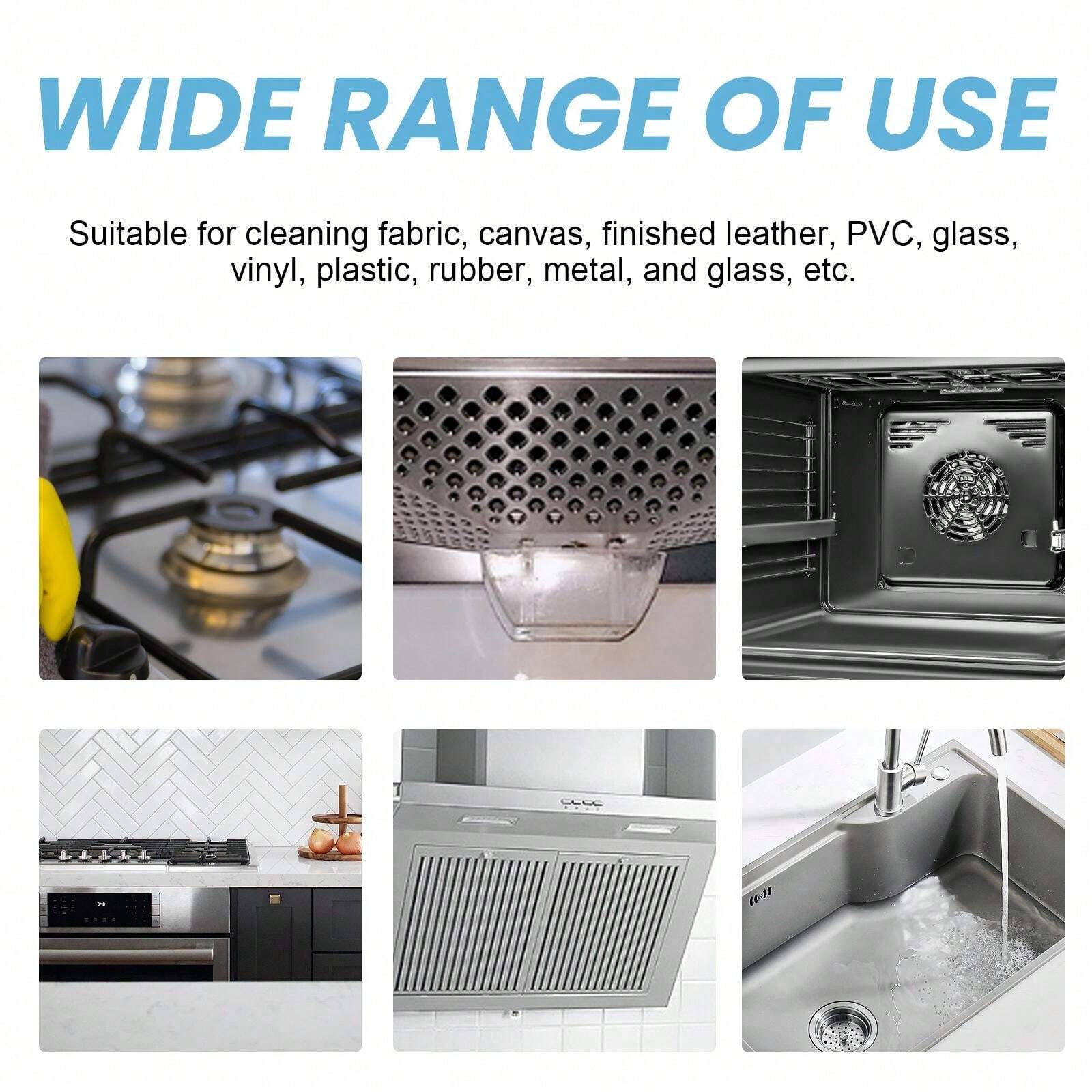 Multi-Purpose Foam Kitchen Grease Cleaner, Rust Stain Remover For Stove ...