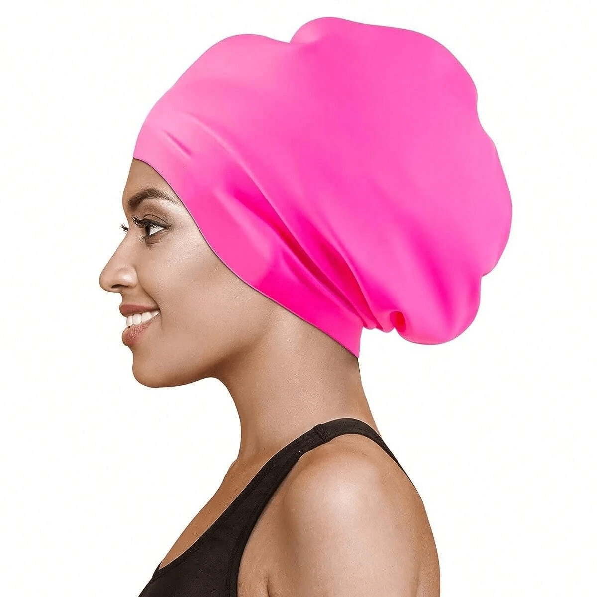 Bonnet de bain pour cheveux longs - Bonnets de bain pour femmes et ...