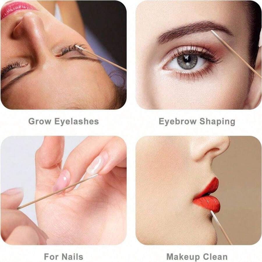 100 Pieces Of 7cm Double Pointed Tip Extremely Fine Cleaning Swab ...