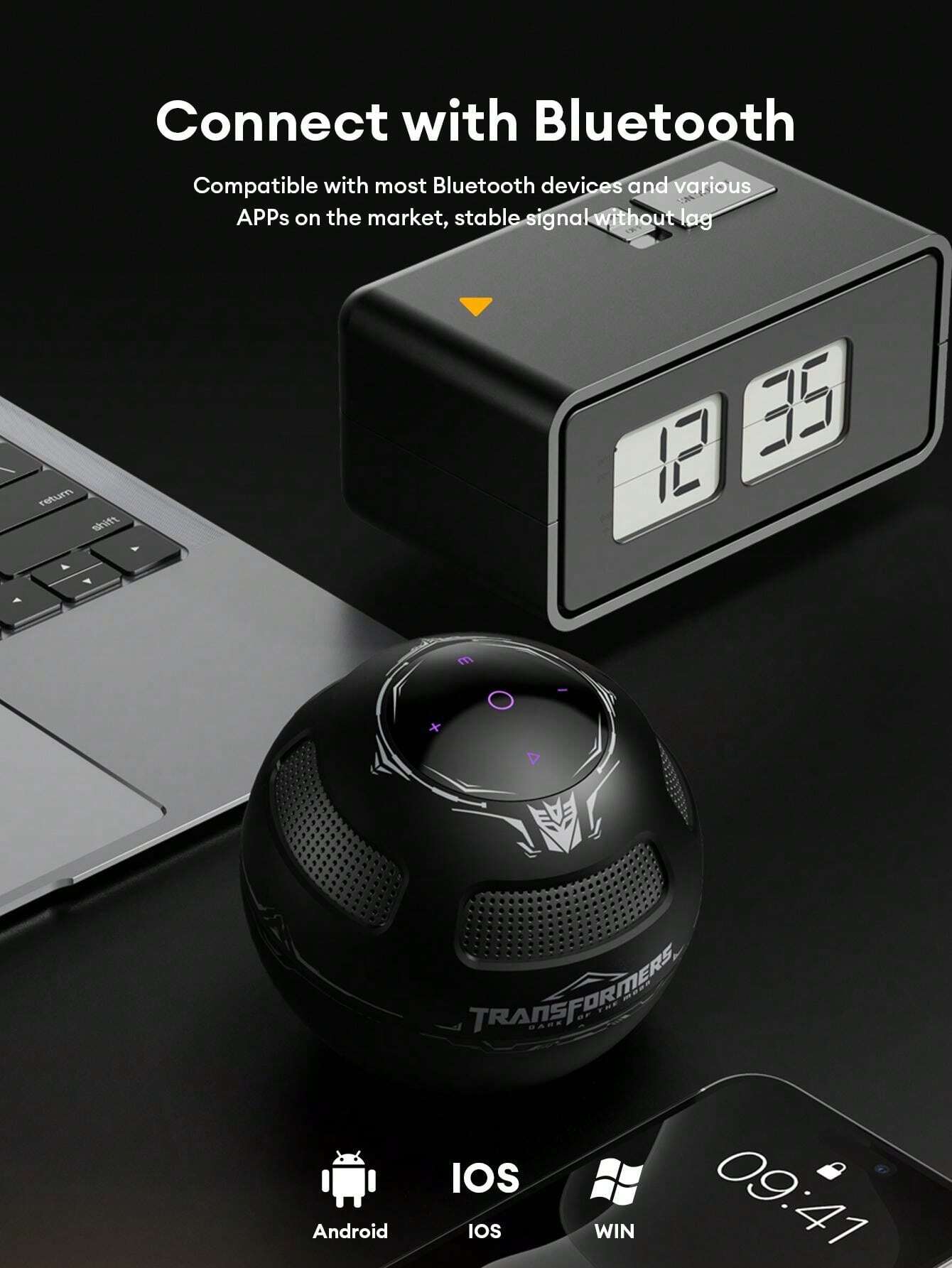 Bumblebee TF-Y17 Wireless Speaker, Desktop Speaker, Spherical HiFi ...