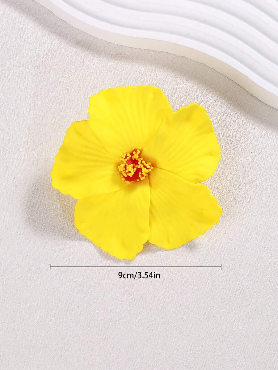 3 Packs Hibiscus Flower Alligator Clips For Women Cute Elegant Casual ...