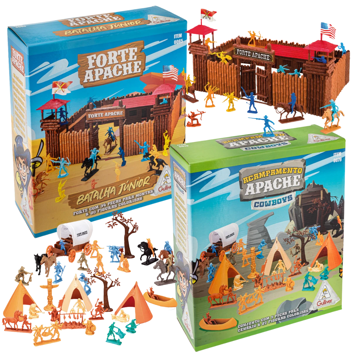 Kit Forte Apache Batalha Junior E Acampamento Apache Cowboys | SHEIN Brasil