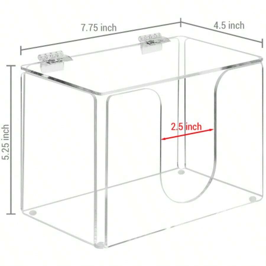 Acrylic Clear Storage Container For Disposable Masks And Gloves ...