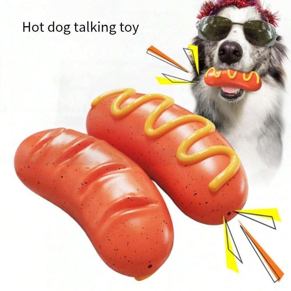 Jouets pour chiens en forme de hot-dog réaliste et grinçant, jouet en ...