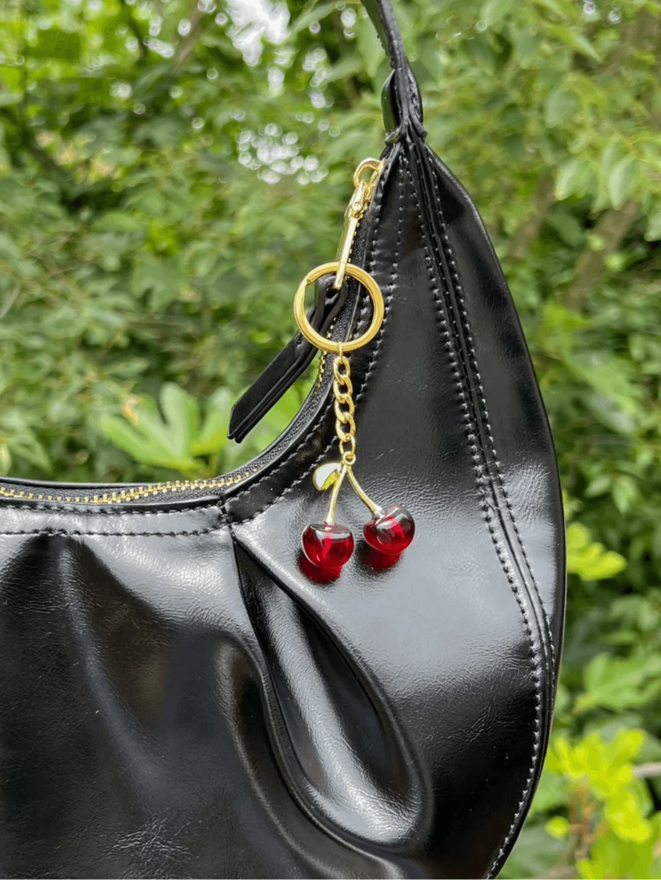 Cute Cherry Keychains, Cherrypurse Charms, Bag Charms, Handmade Cherry ...