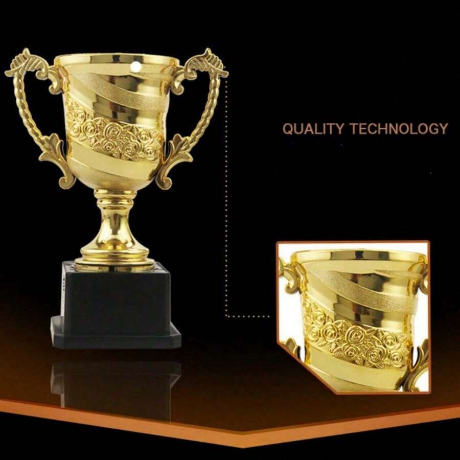 1pc Trophy, Plastic Sports Cup For Football, Basketball Champions ...