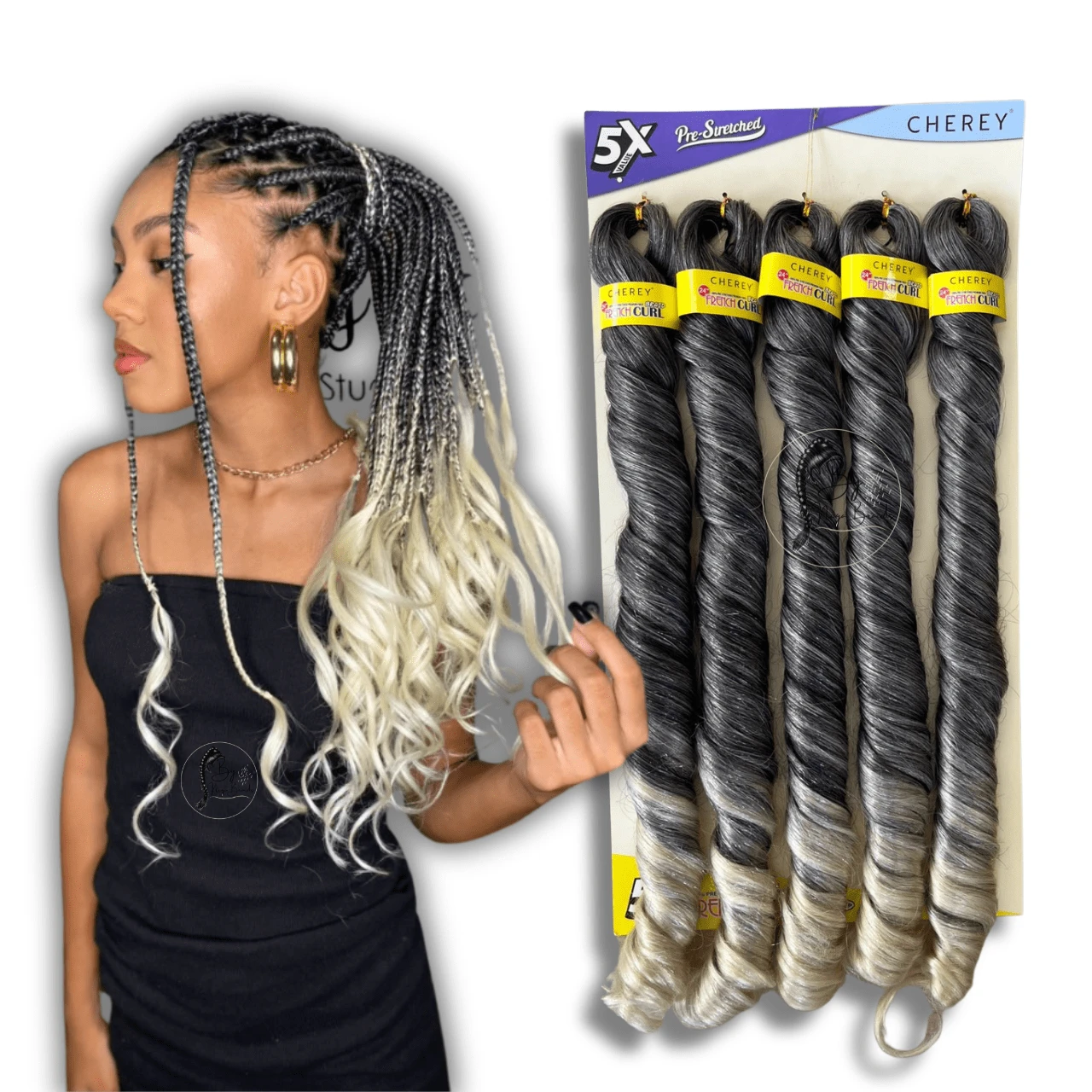 Jumbo With Curls For Braiding French Curl Braids 400g Jumbo Boho Curl ...