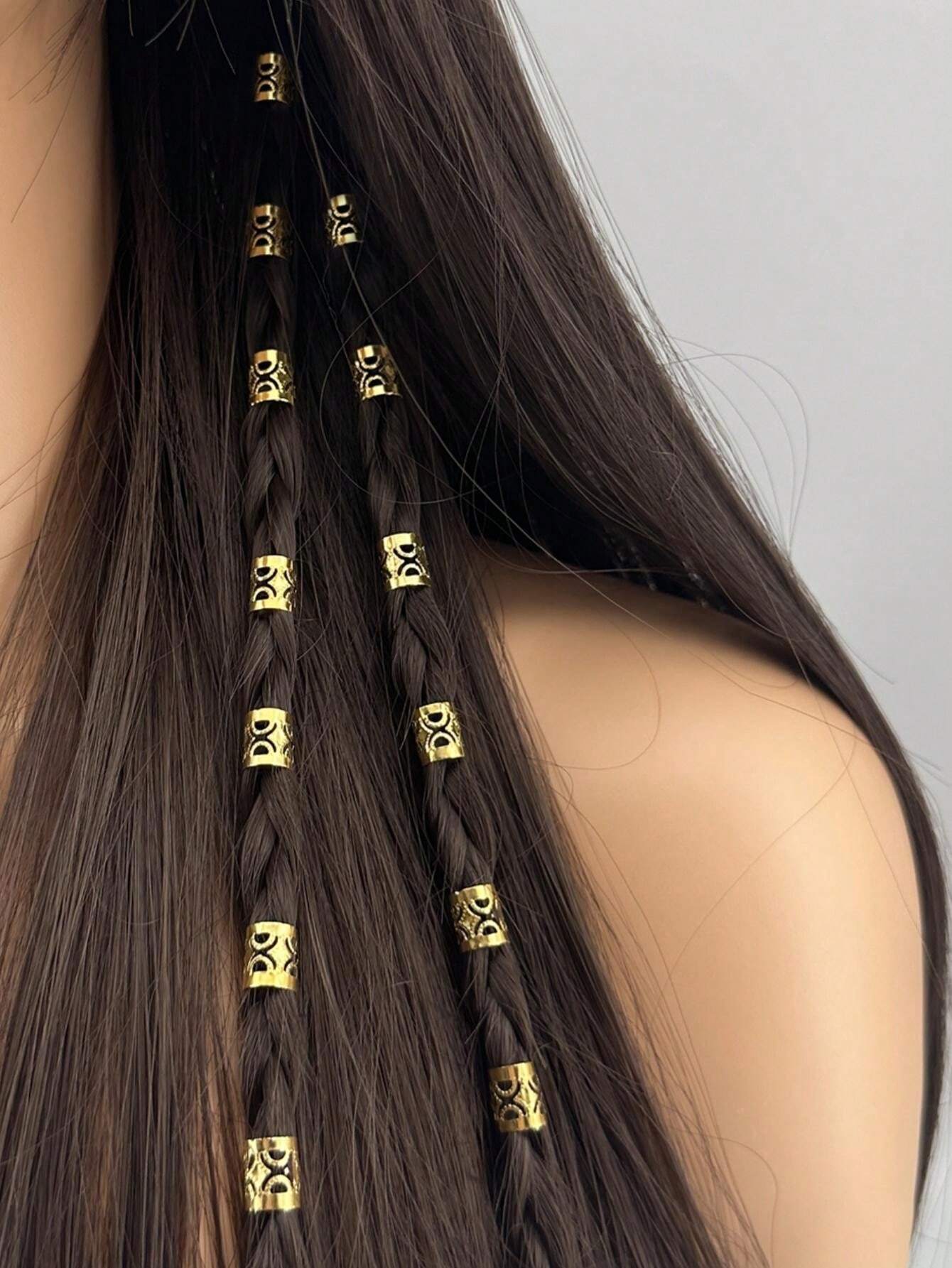 60pcs Alloy Hair Rings For Girls And Women - Stylish Dreadlock And ...