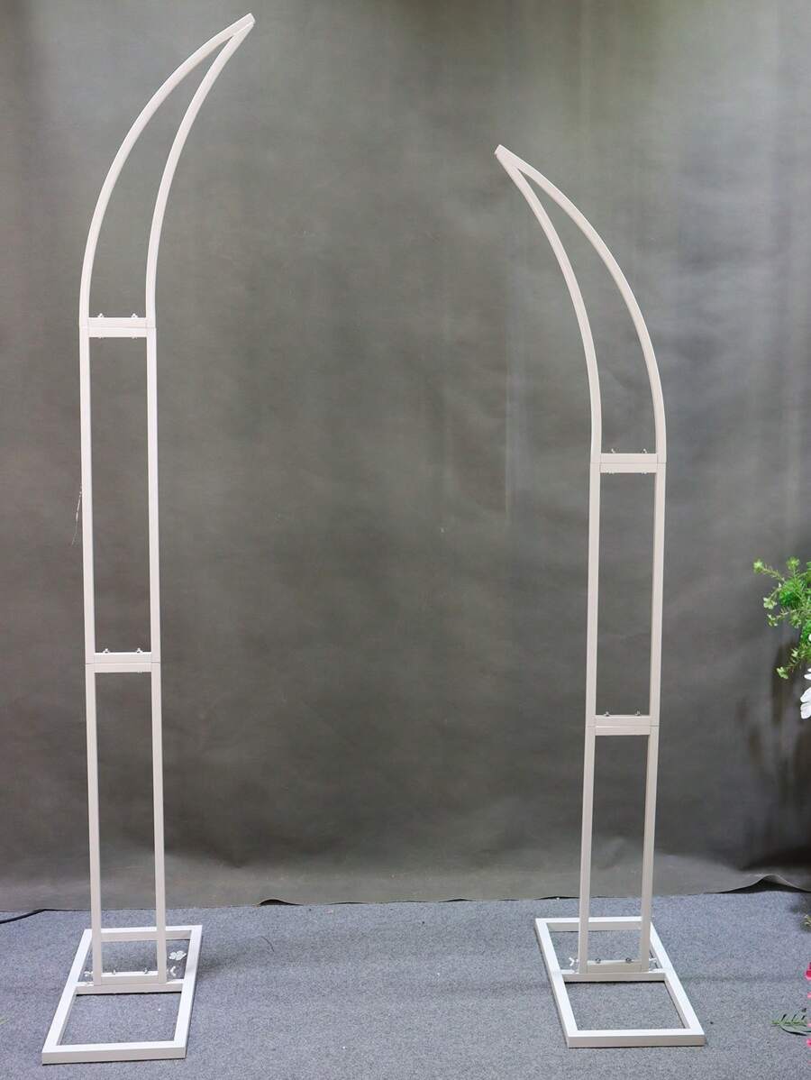 White Faux Horn Arch, Crescent Moon Arch, Wedding Arch Backdrop, Party ...