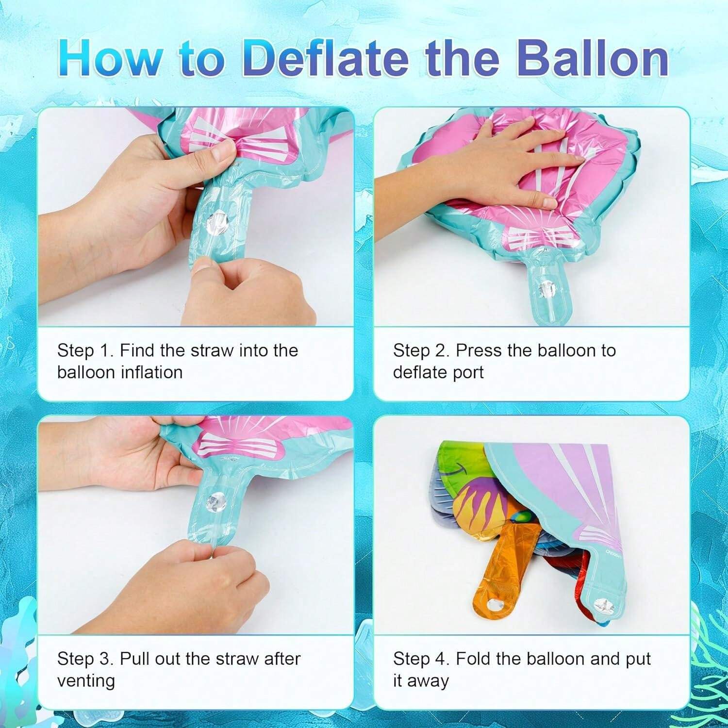 Undersea Party Decorations, Foil Ocean Balloons, Ocean Theme Party ...